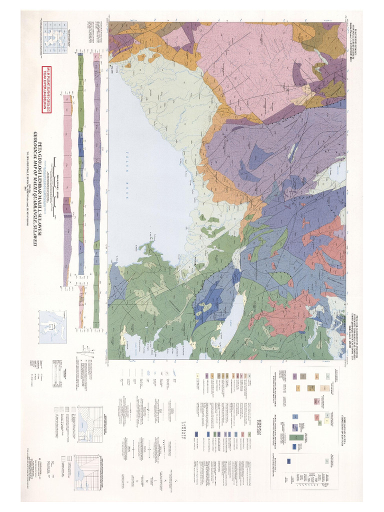 Peta Geologi Lembar Malili | PDF
