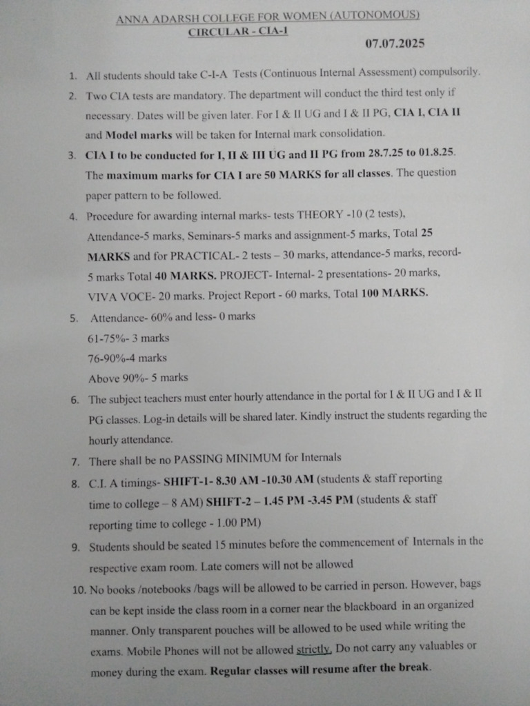 CIA I - Circular | PDF | Chess Theory | Chess