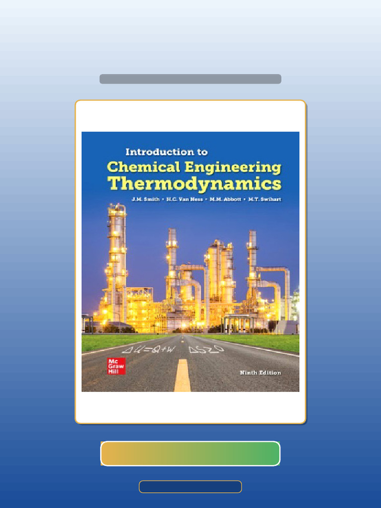 Introduction To Chemical Engineering Thermodynamics 9th Edition Smith ...