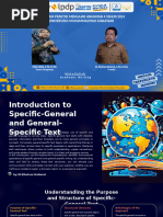 Introduction To Specific General and General Specific Text | PDF ...