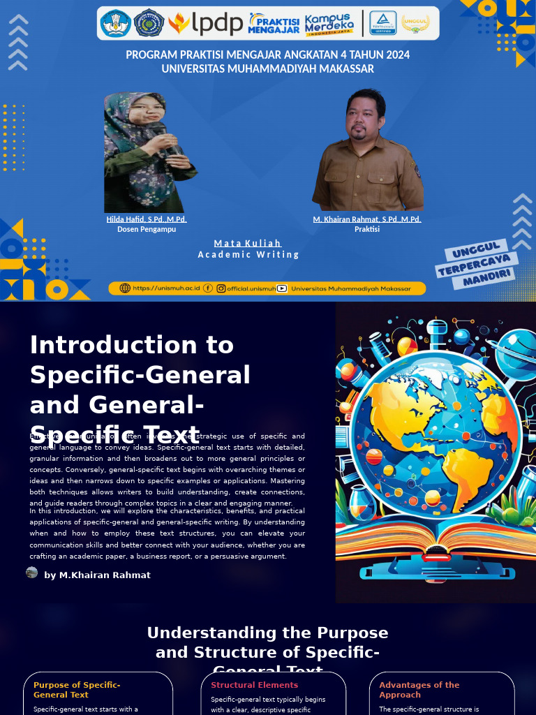 03 MODUL PERTEMUAN KETIGA Introduction To Specific General and General ...