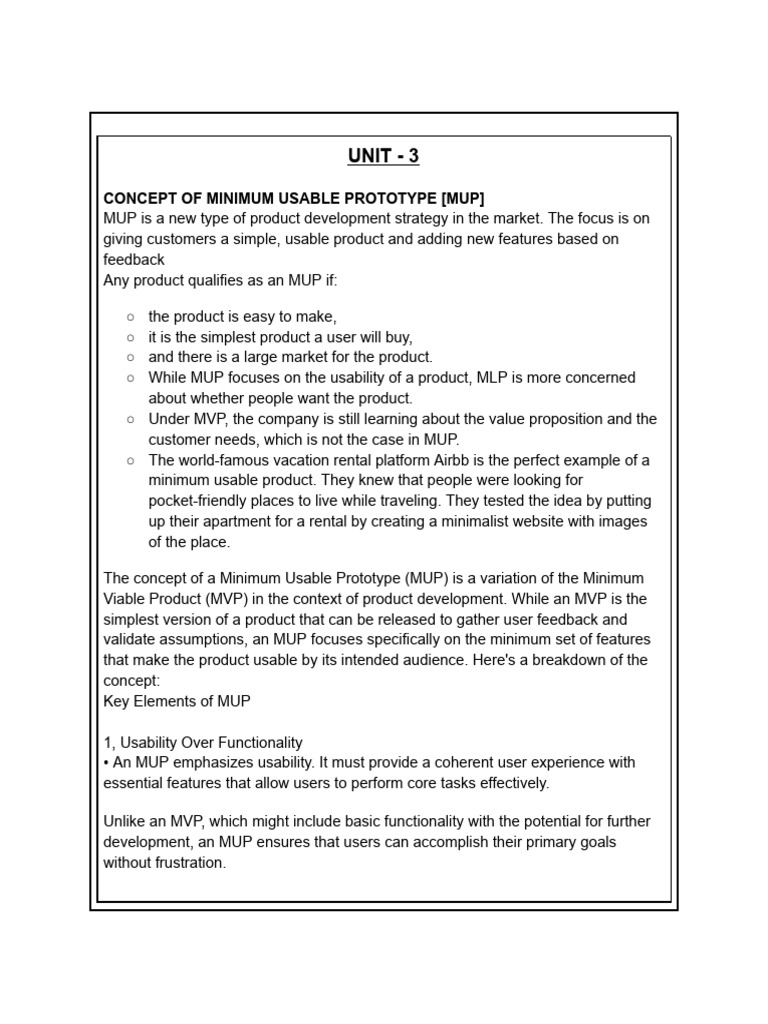 Ome354 Applied Design Thinking Unit - 3 | PDF | Usability | Business