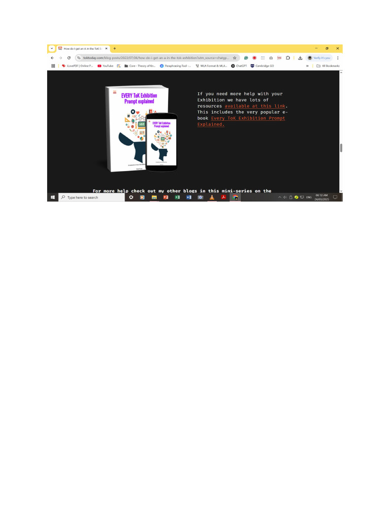 Ebery TOK Exhibition Explained | PDF