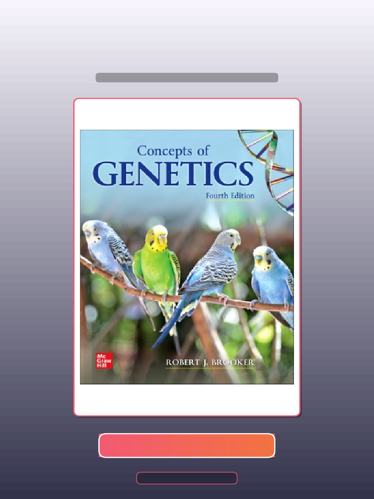 Concepts of Genetics 4th Edition Brooker Unlocked Test Bank | PDF ...