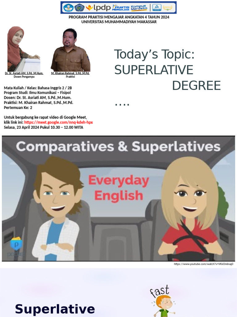MODUL Superlative Adjectives PowerPoint Lesson | PDF | Language Families | Syntax