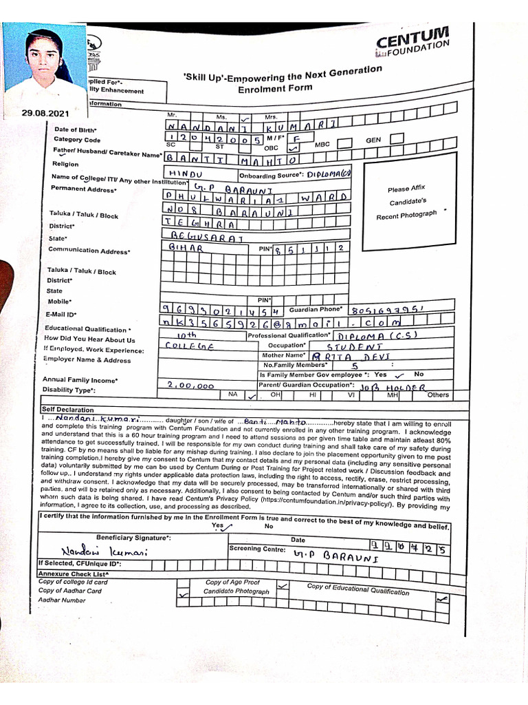 Nandini's Document | PDF