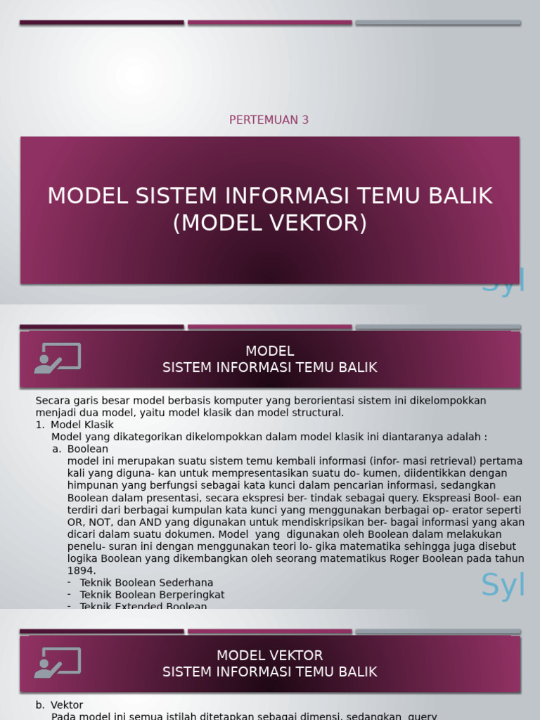 Pert-3 Model Sistem Informasi Temu Balik-Lanjutan - 023021 | PDF