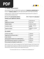 Cash In Hand Certificate Template | PDF