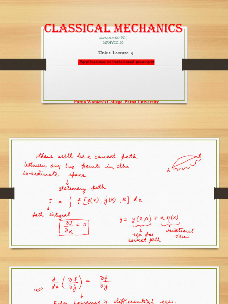 DR. AMRITA MPHYCC102 Lecture 7 Applications of Variational Principle | PDF