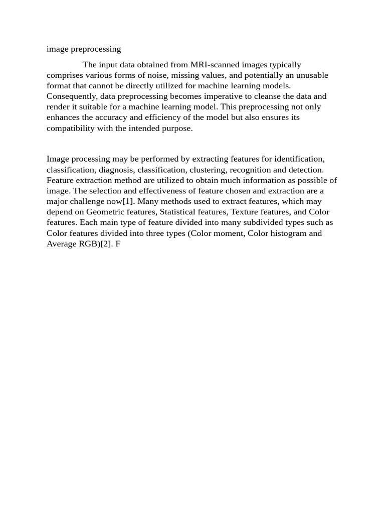 Image Preprocessing | PDF