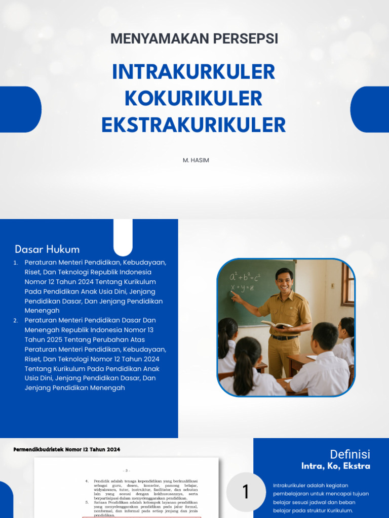 Intrakurikuler, Kokurikuler, Dan Ekstrakurikuler | PDF