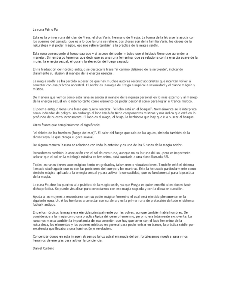 Runa FA | PDF | Runas | Mitología nórdica