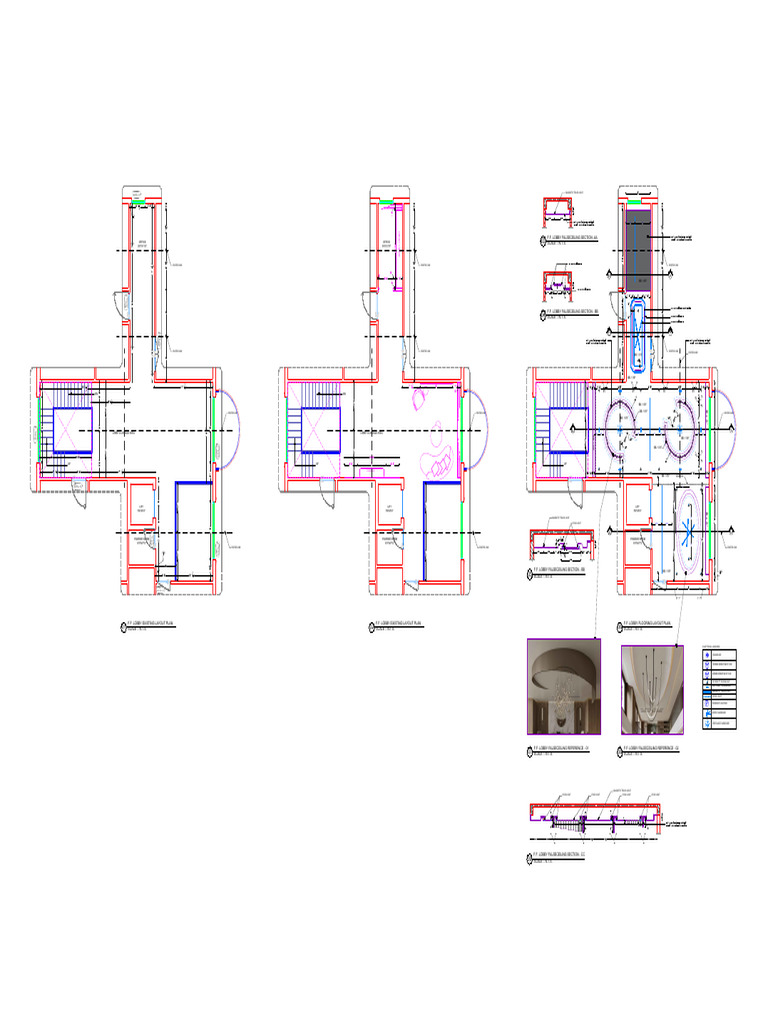FF Lobby Interior Working Drawing - Set - A | PDF