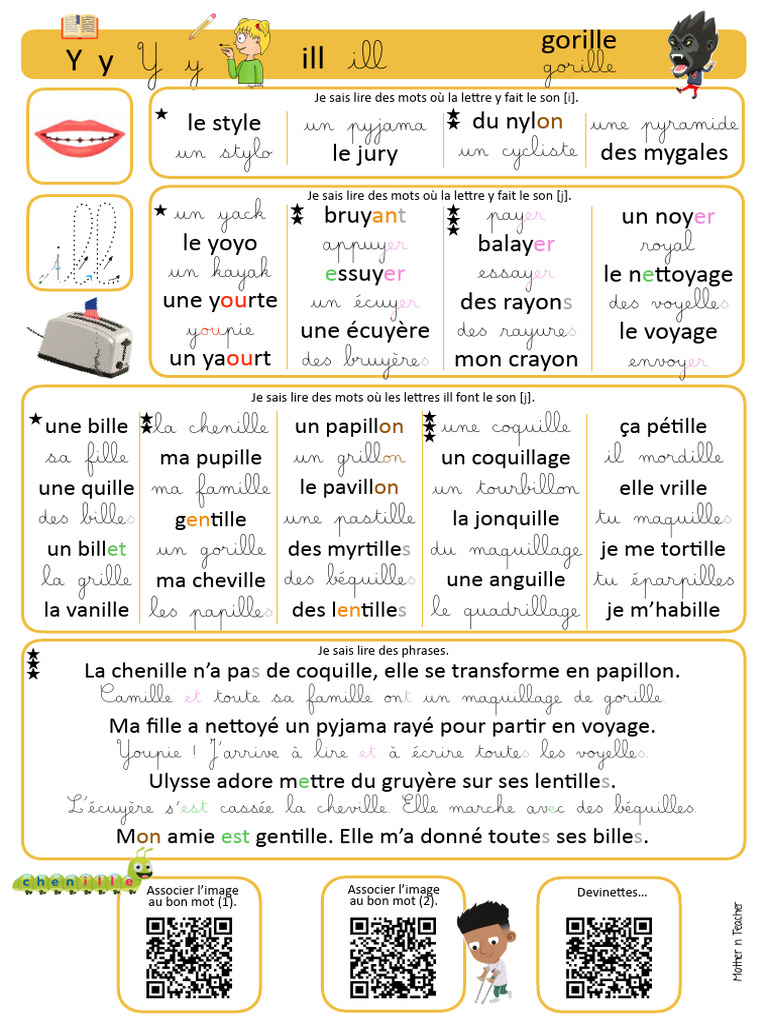 Lecture et écriture des voyelles et sons | PDF