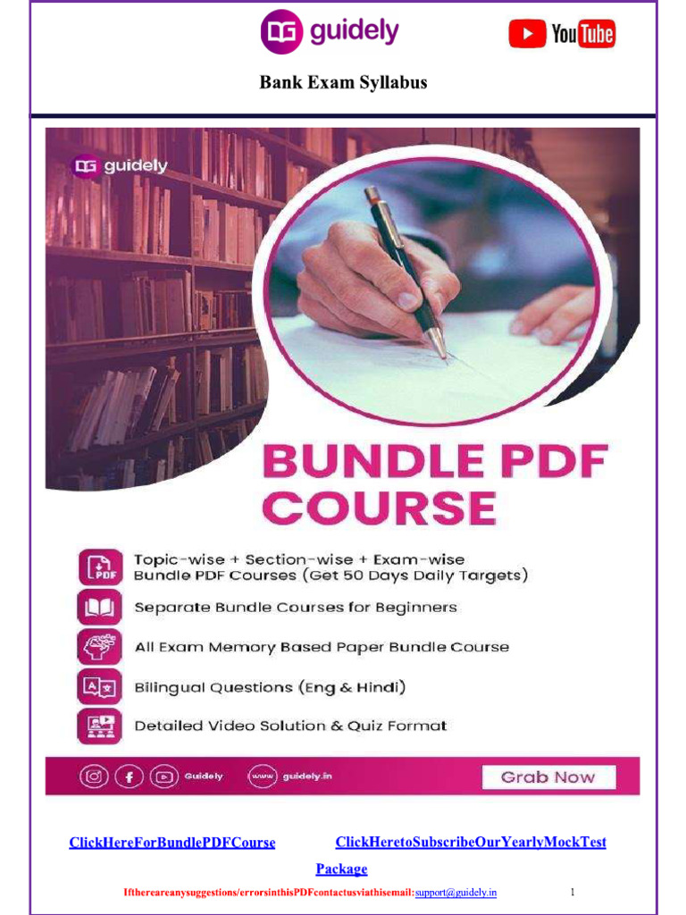 Bank Syllabus | PDF