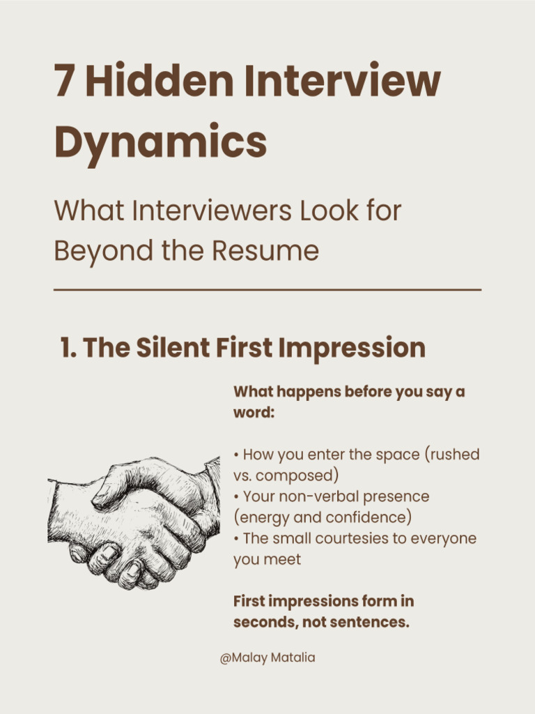 Hidden Interview Dynamics | PDF