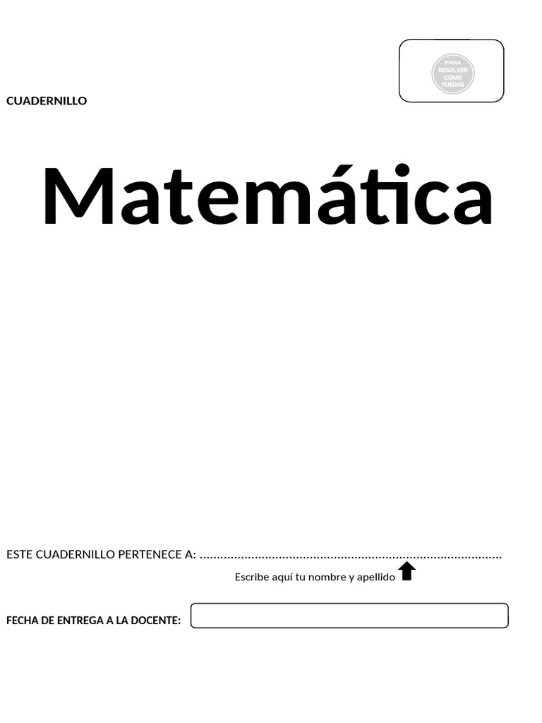 Cuadernillo Ii | PDF