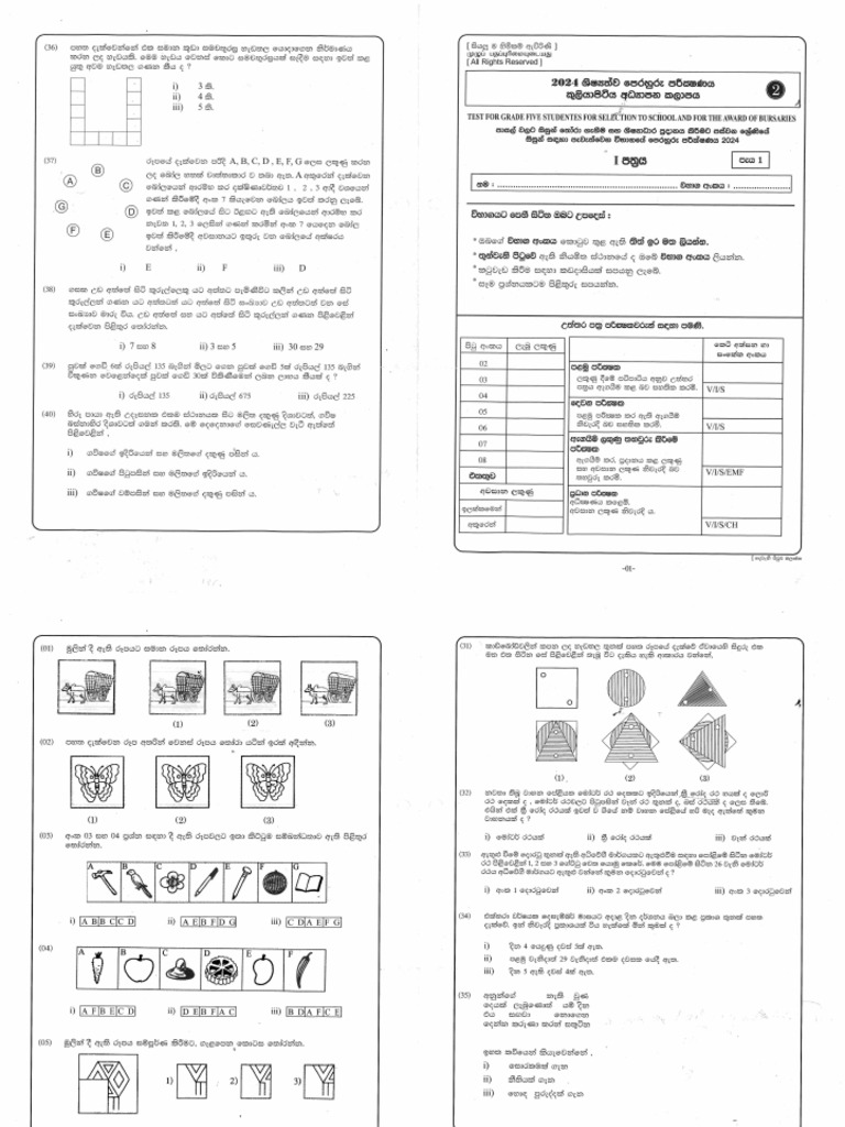 Grade 4 Paper 2025.06.12 PDF | PDF