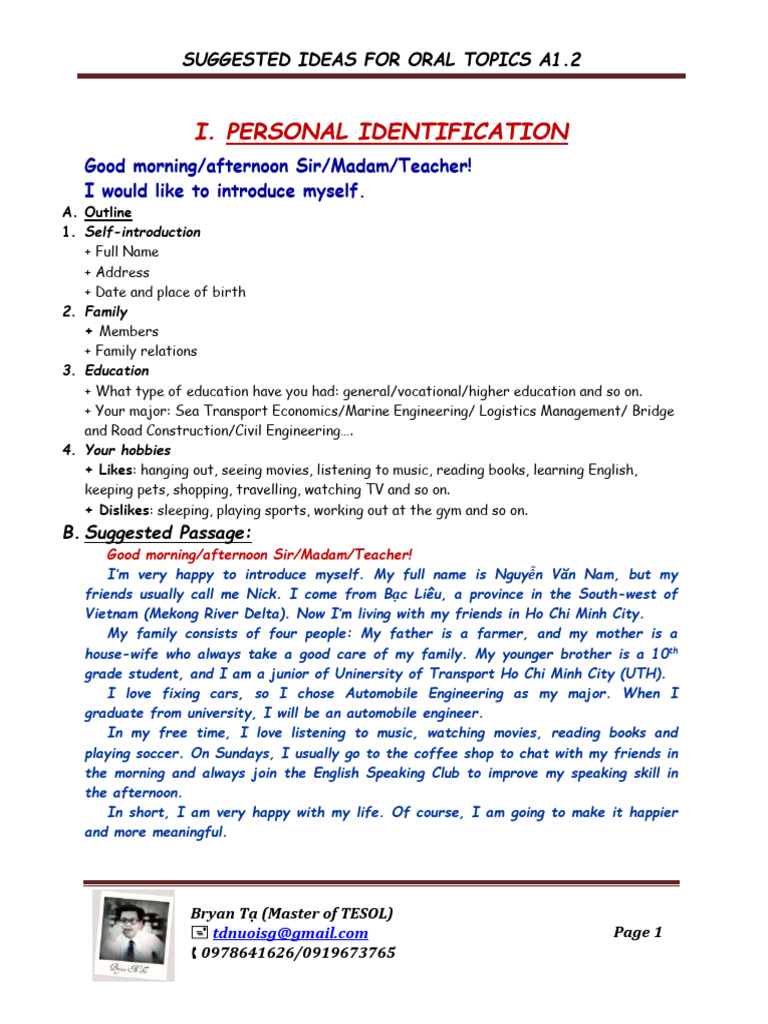 Suggested Ideas For Oral Topics (A12 - 2022) | PDF | Lion | Tiger