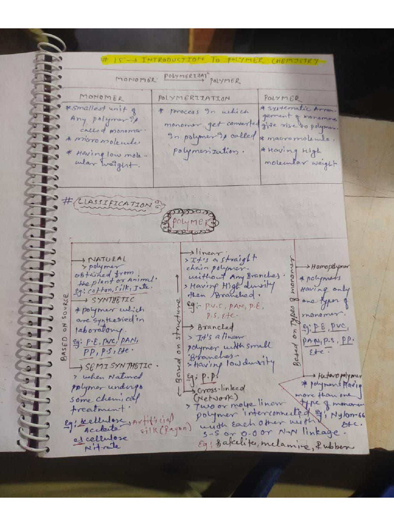 Chemistry 15th Chapter Notes by Vijay Sir | PDF