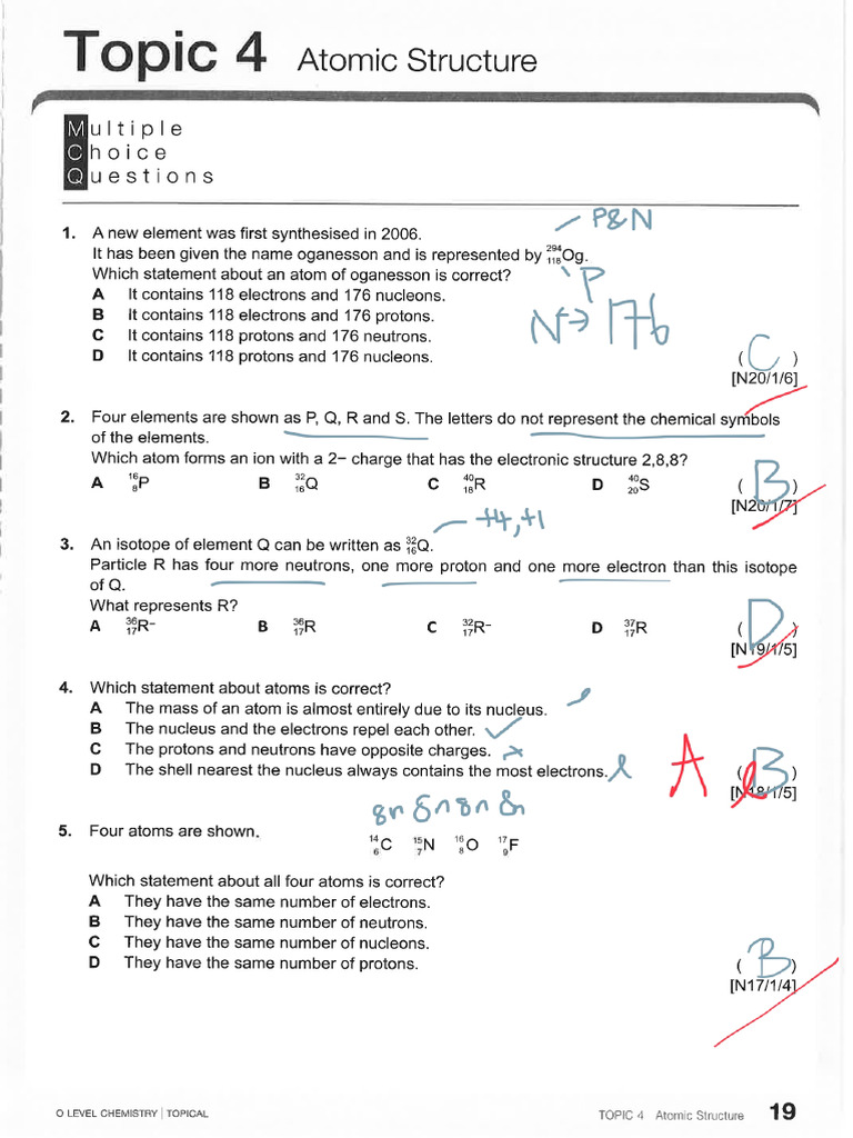 23-P04 Atomic Structure | PDF