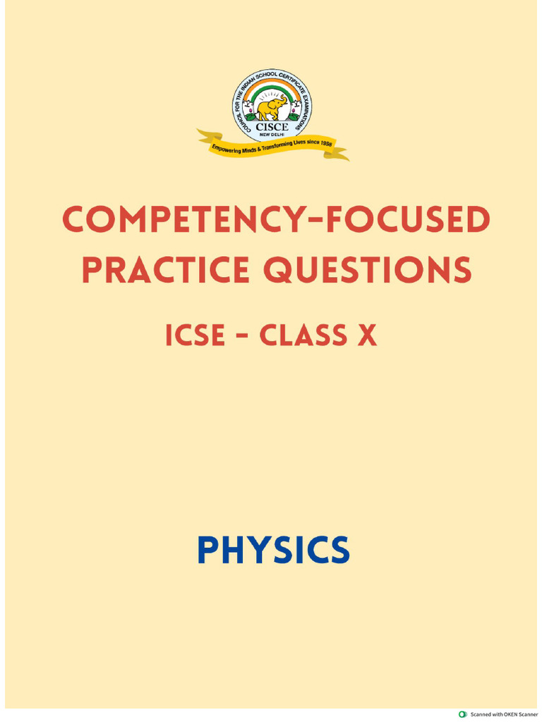 ICSE Physics X | PDF