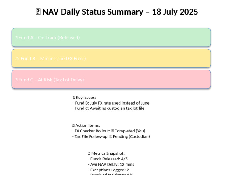 NAV Status Infographic Template | PDF