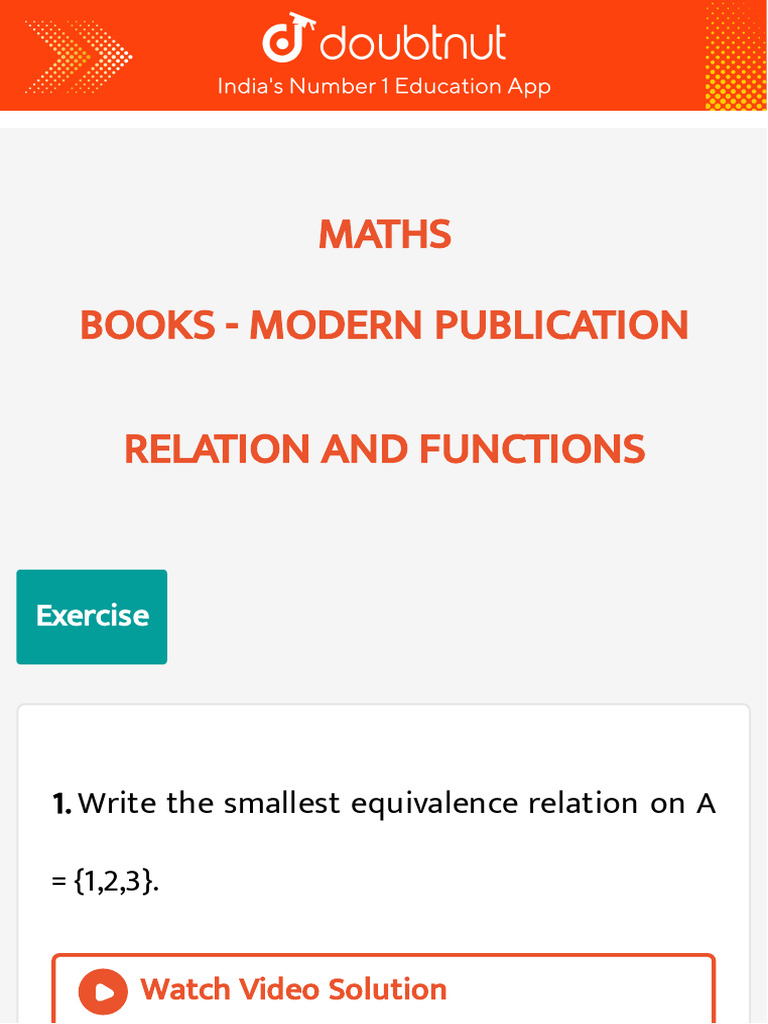 Books Doubtnut Question Bank | PDF | Function (Mathematics) | Functions ...