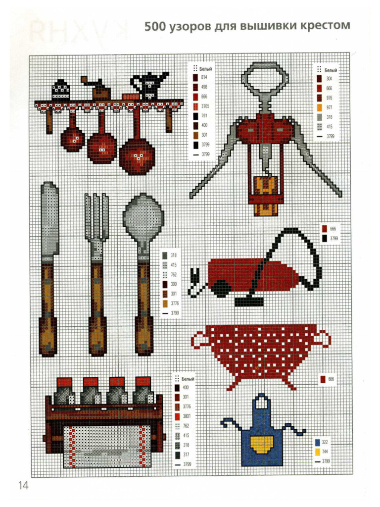 Kitchen 2 Cross Stitch Pattern | PDF