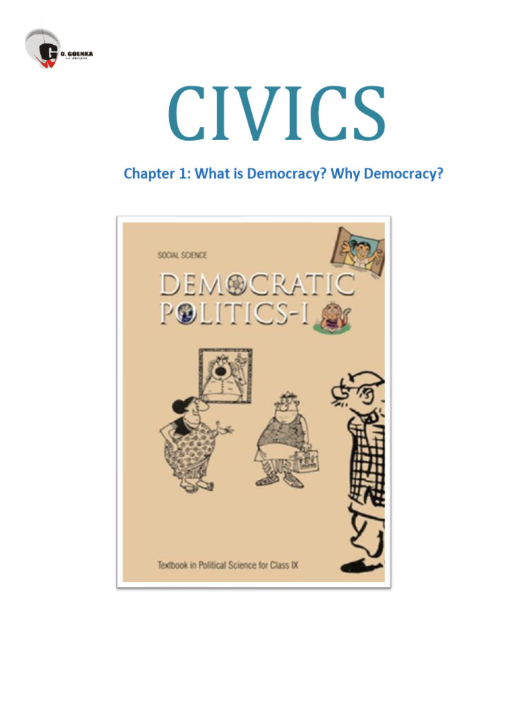 Chapter - 1 What Is Democracy Why Democracy | PDF | Democracy ...
