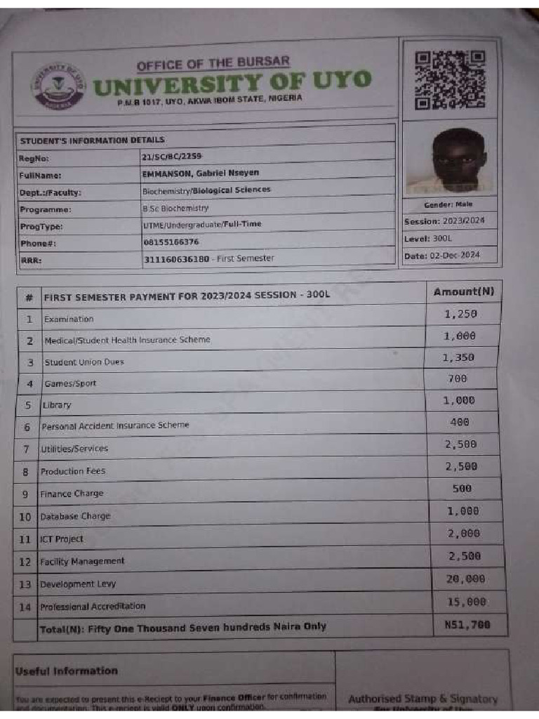 School Fee Receipt | PDF