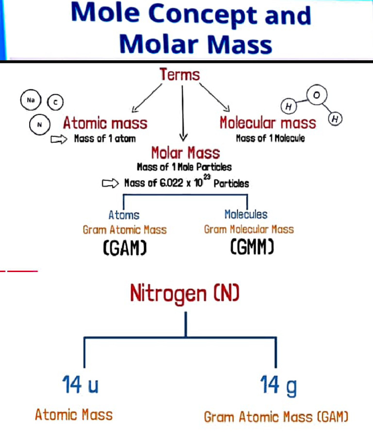 Mole Concepts For Class XI 2025 | PDF