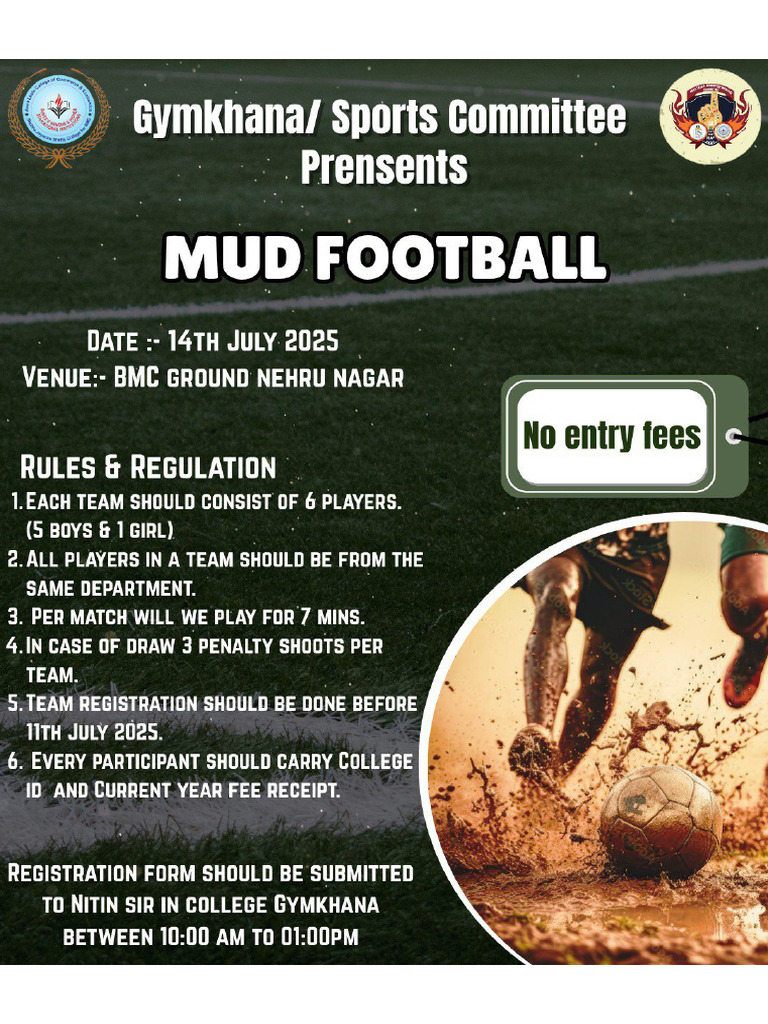 Mud Football Notice | PDF