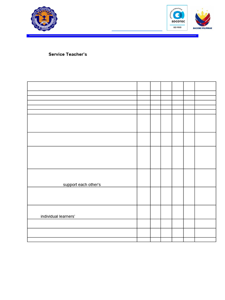 Classroom Management Evaluation Form | PDF | Learning | Teachers