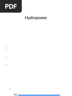 Hydro Power Calculation Guide | PDF | Power (Physics) | Hydroelectricity