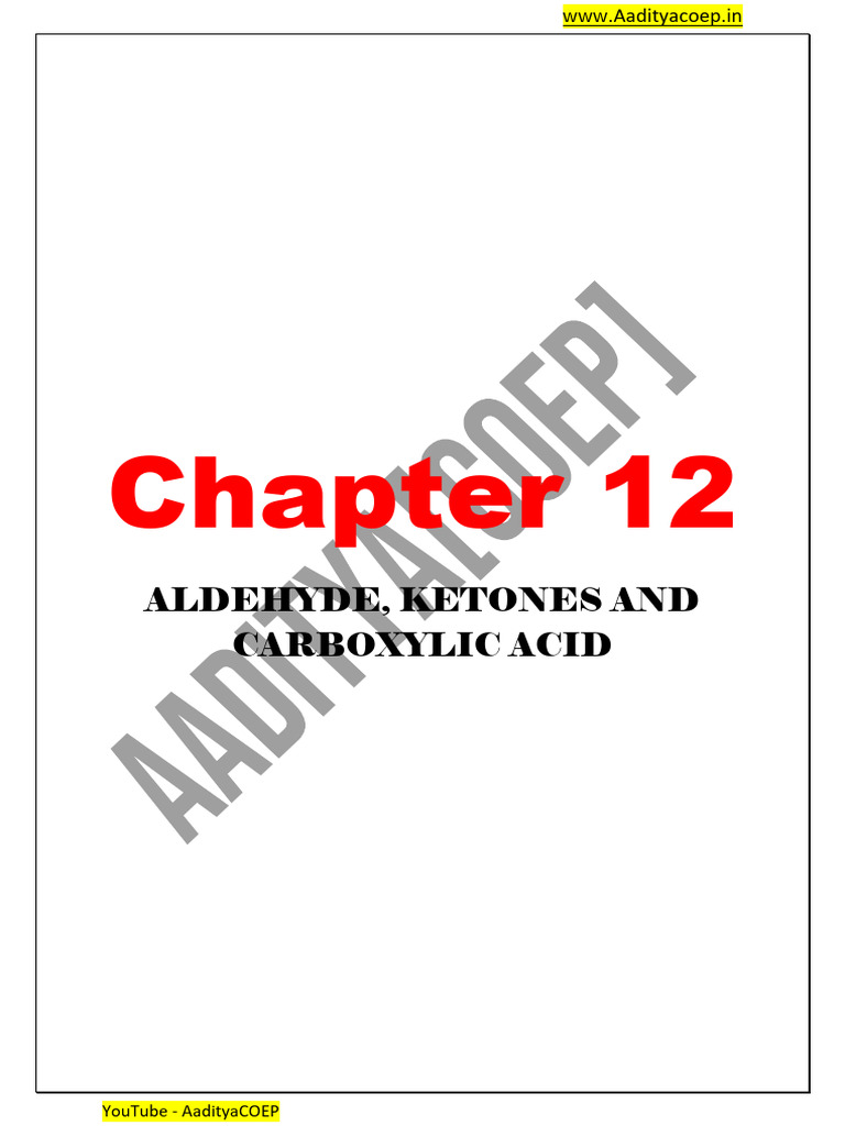 C12 Aldehydes, Ketones, COOH | PDF