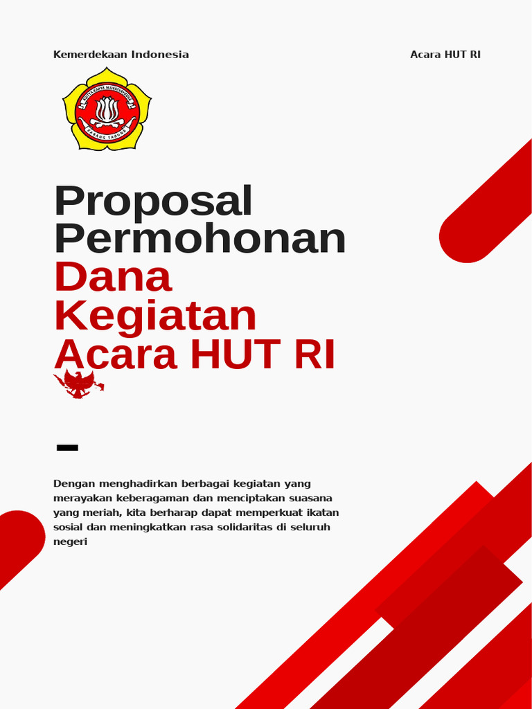 Merah Putih Moderen Proposal Acara Kemerdekaan 17 Agustus | PDF