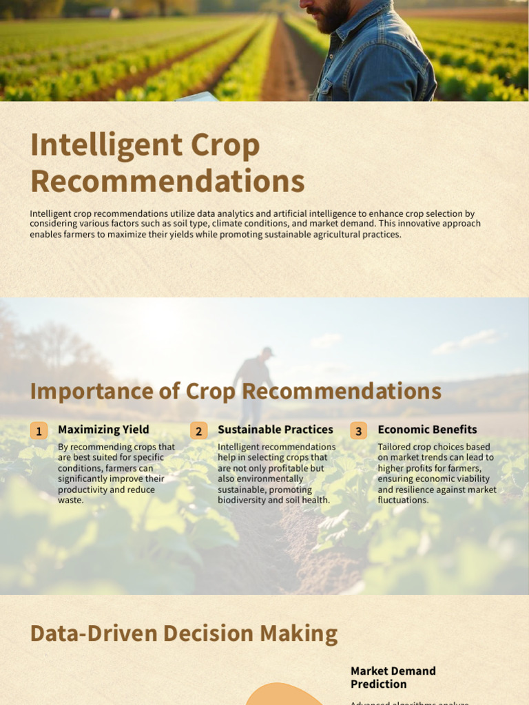 Intelligent Crop Recommendations for Farmers | PDF | Agriculture ...