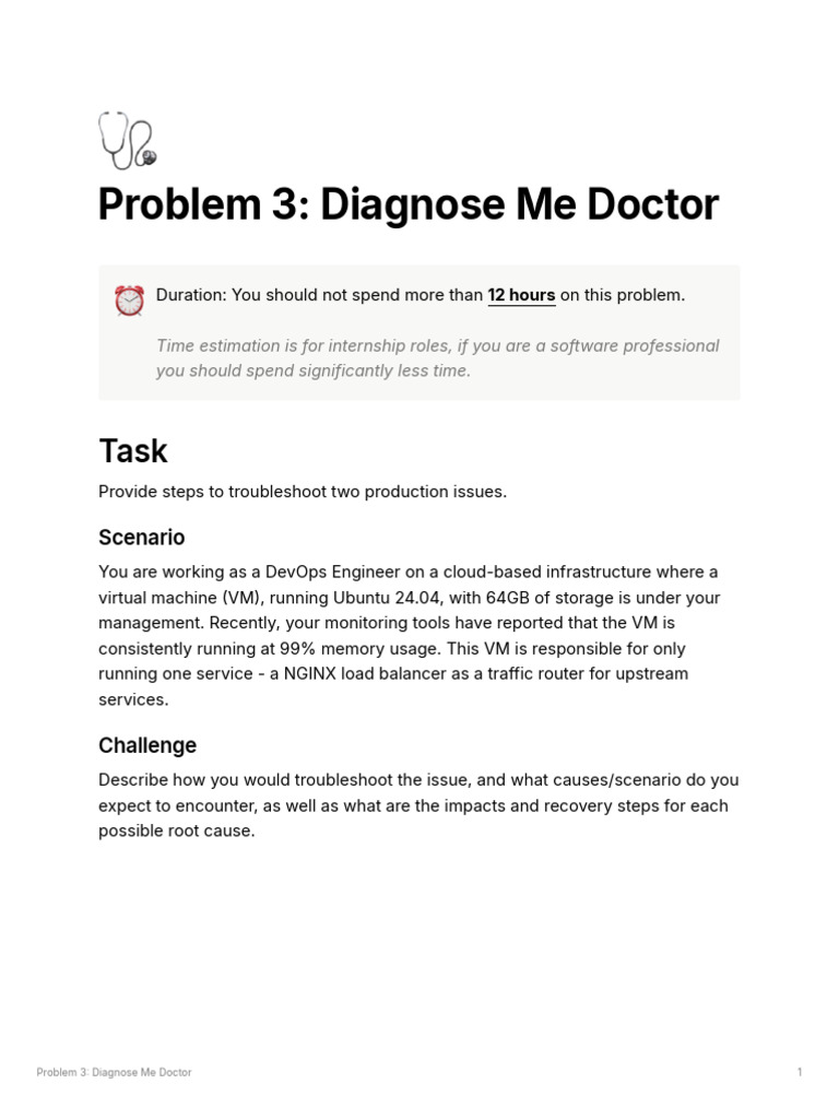 Problem 3 Diagnose Me Doctor | PDF