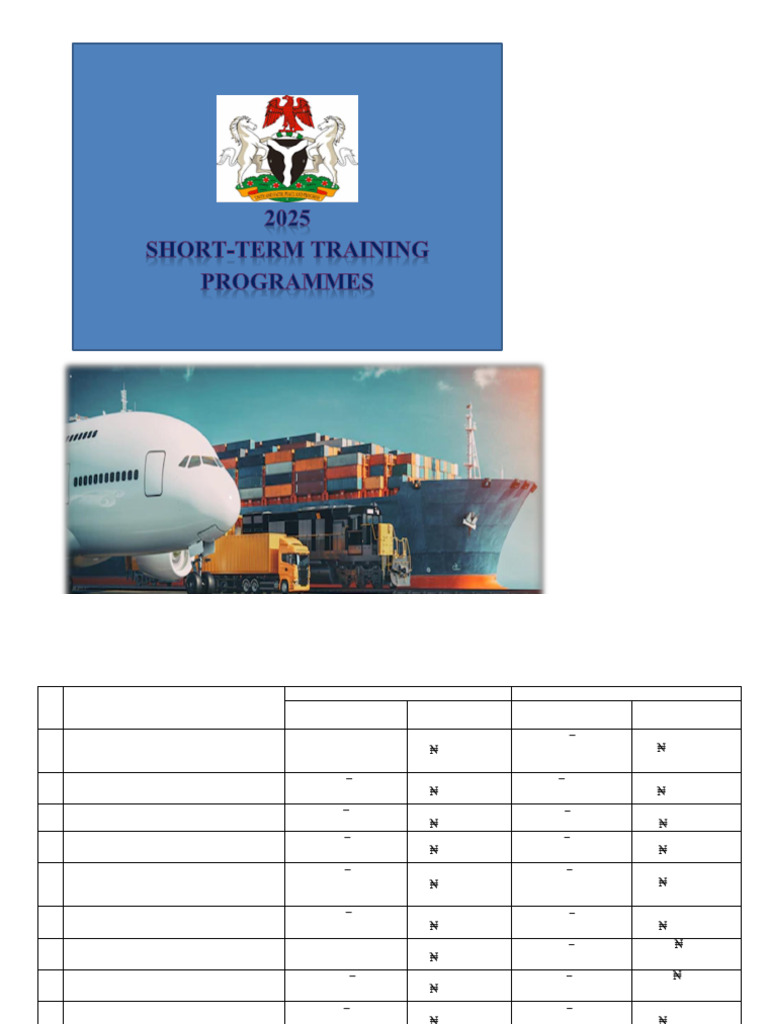 2025 NITT Training Calendar | PDF | Driving | Transport