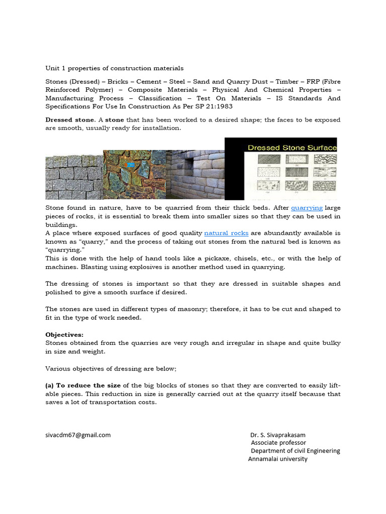 Stone | PDF | Masonry | Rock (Geology)