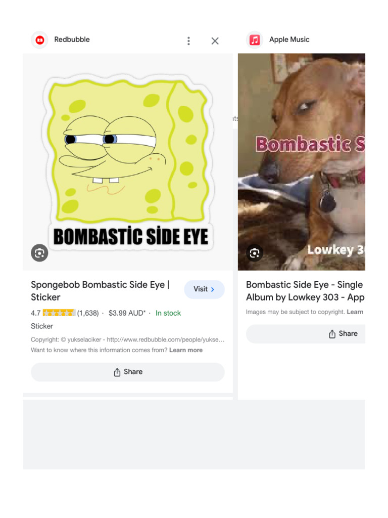 Spongebob Bombastic Side Eye - Google Search | PDF