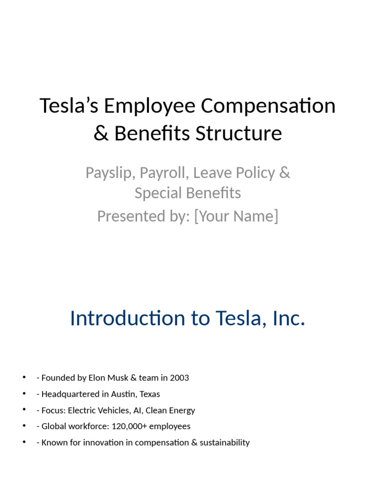 Tesla Payslip Payroll Policy Enhanced | PDF | Payroll | Compensation ...