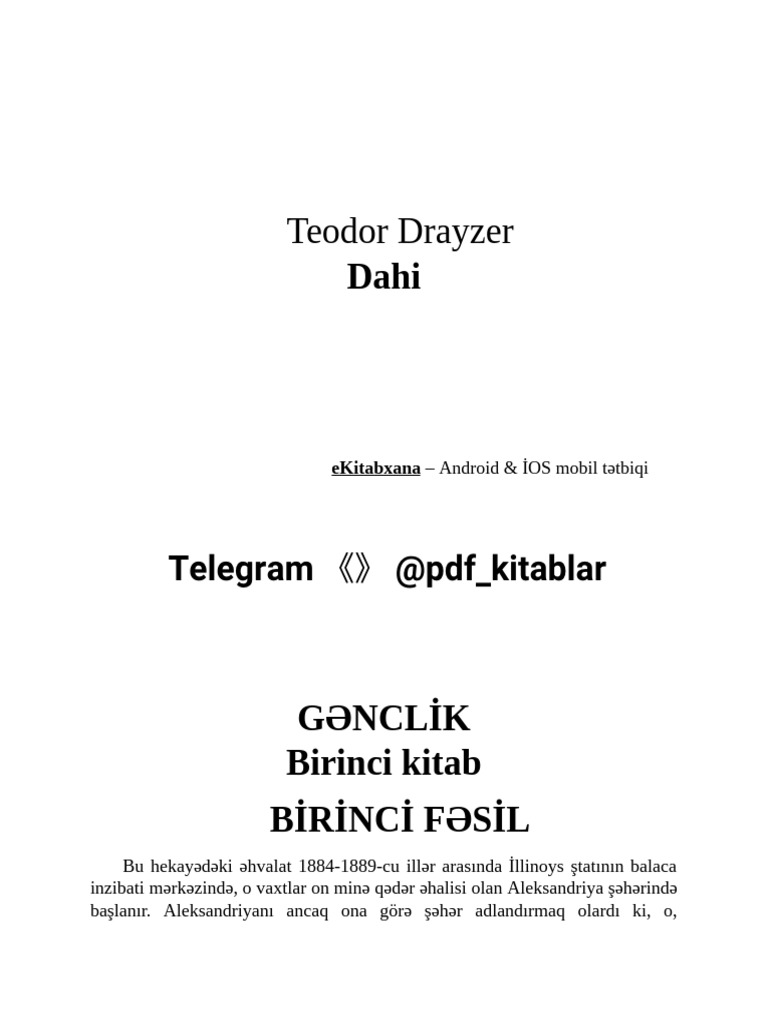 Theodore Dreiser - Dahi | PDF