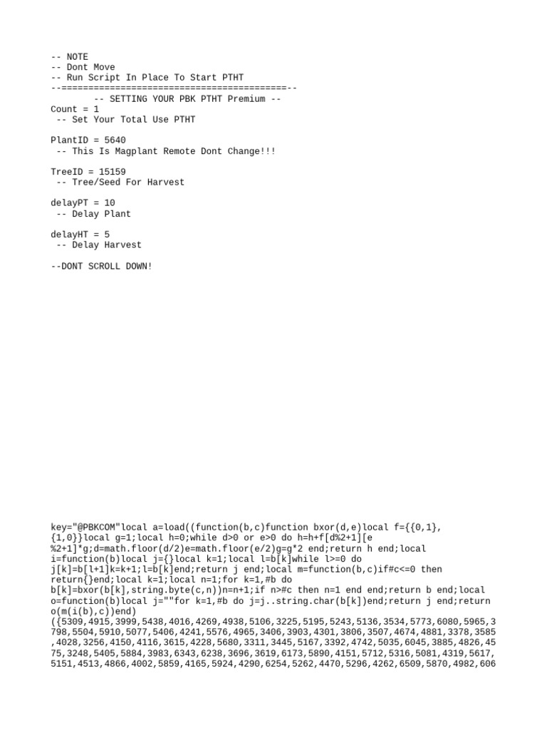 @PBK - PTHT - PREMIUM (Free) .Lua | PDF