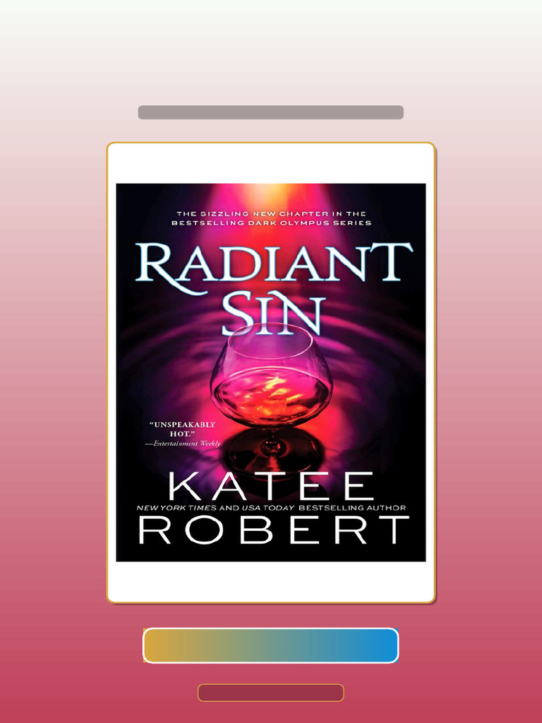 Radiant Sin Katee Robert Official Test Bank | PDF | Curriculum