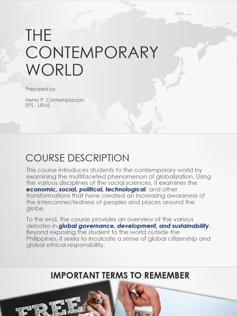 The Contemporary World v.2024 Lecture | PDF | Human Migration ...