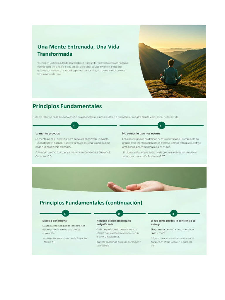 Mente Entrenada Una Vida Transformada | PDF