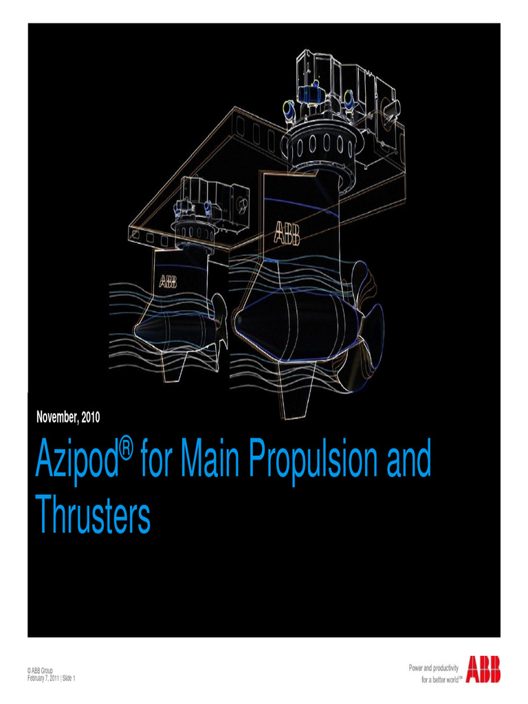 Azipod General Presentation | PDF | Ships | Propulsion
