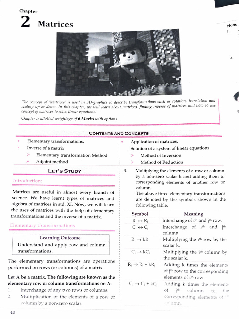 Matrices 12 | PDF | Matrix (Mathematics) | Mathematical Objects